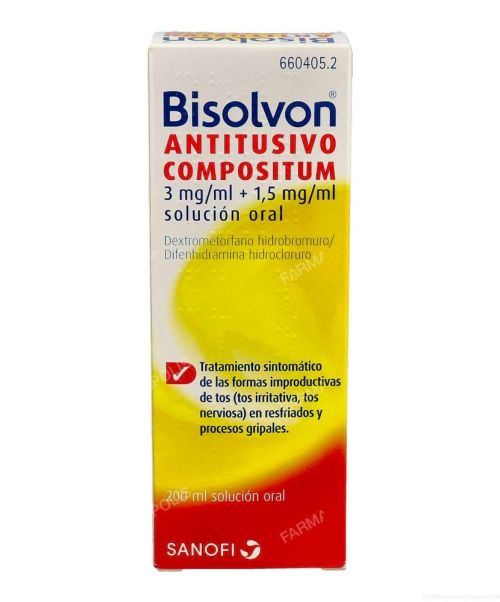 Bisolvon antitusivo compositum jarabe 200 ml | Olaiz