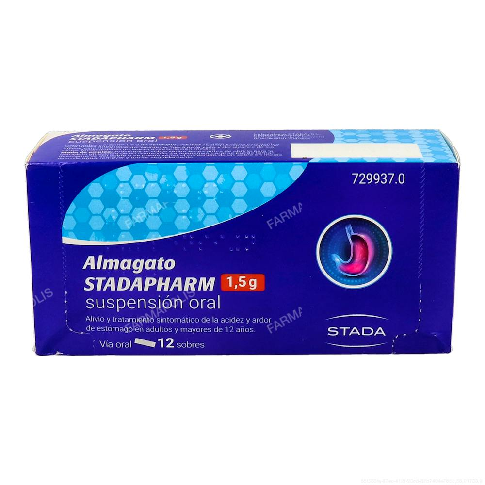 Almagato stadapharm 1.5g 12 sobres suspensión oral | comprar al mejor ...