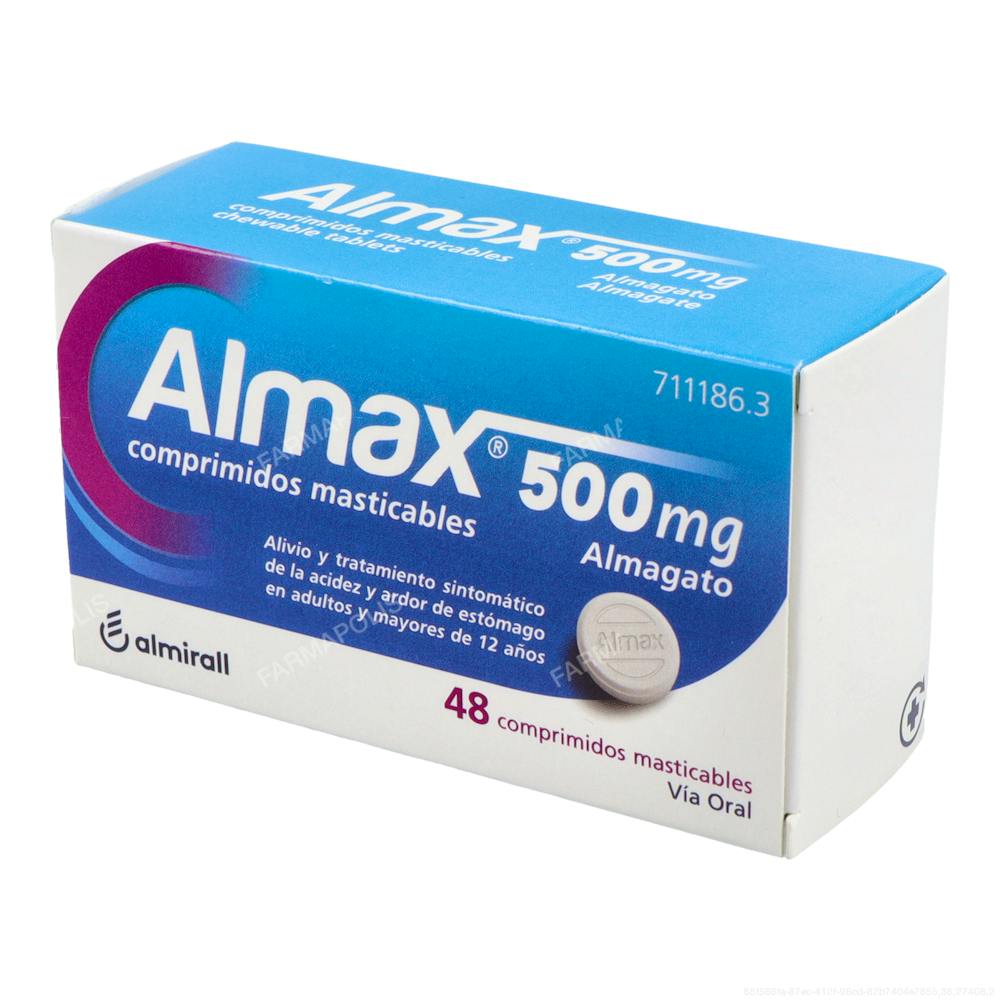 Almax 500mg 48 comprimidos masticables | Olaiz