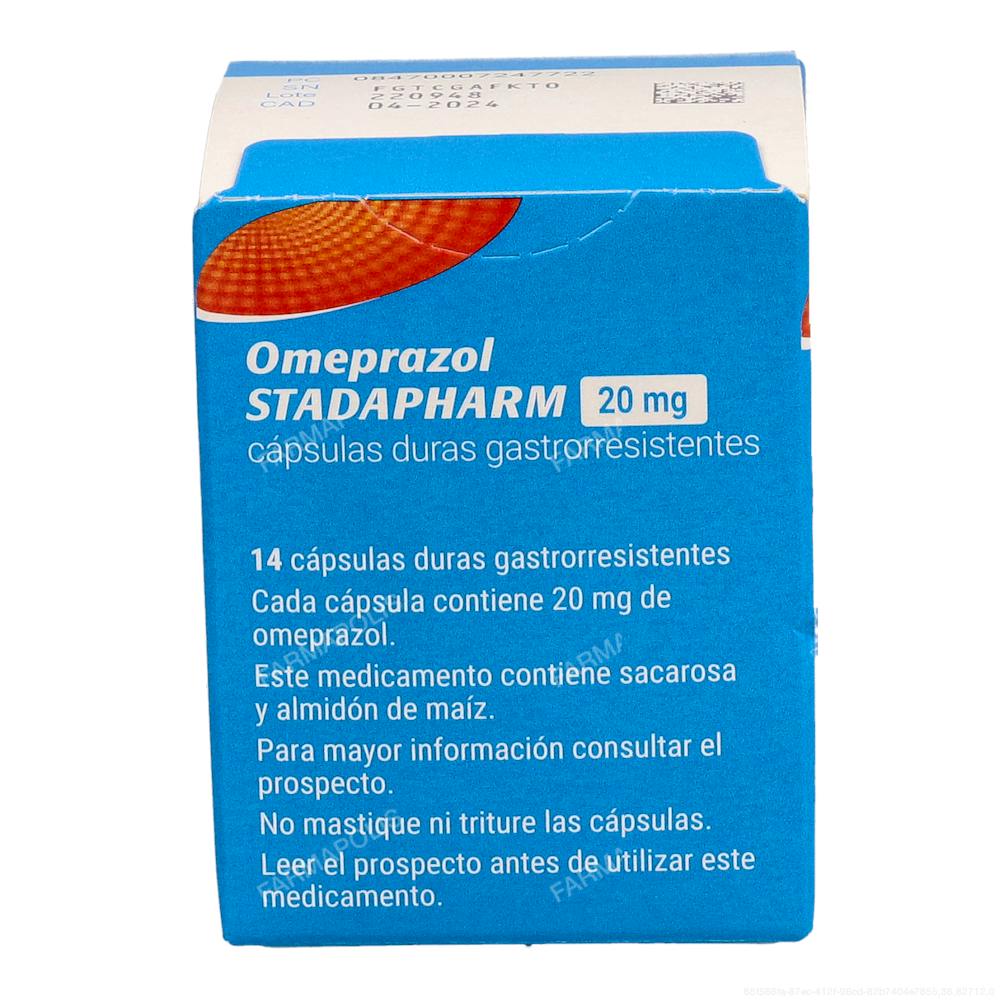 Omeprazol stadapharm 20mg 14 cápsulas gastrorresistentes frasco |Olaiz