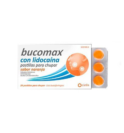 Bucomax lidocaína naranja 24 pastillas | comprar al mejor precio