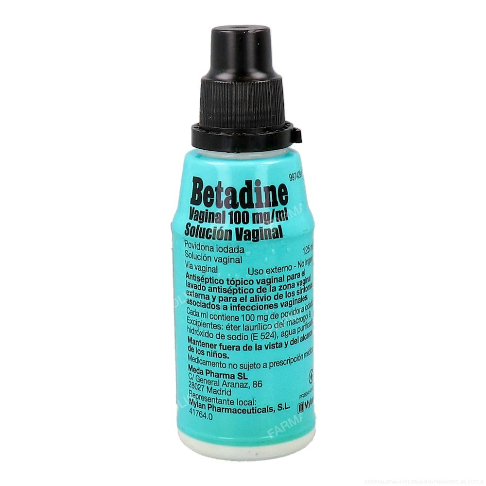 Betadine 100 mg/ml 1 frasco 125ml solución vaginal íntima | Olaiz