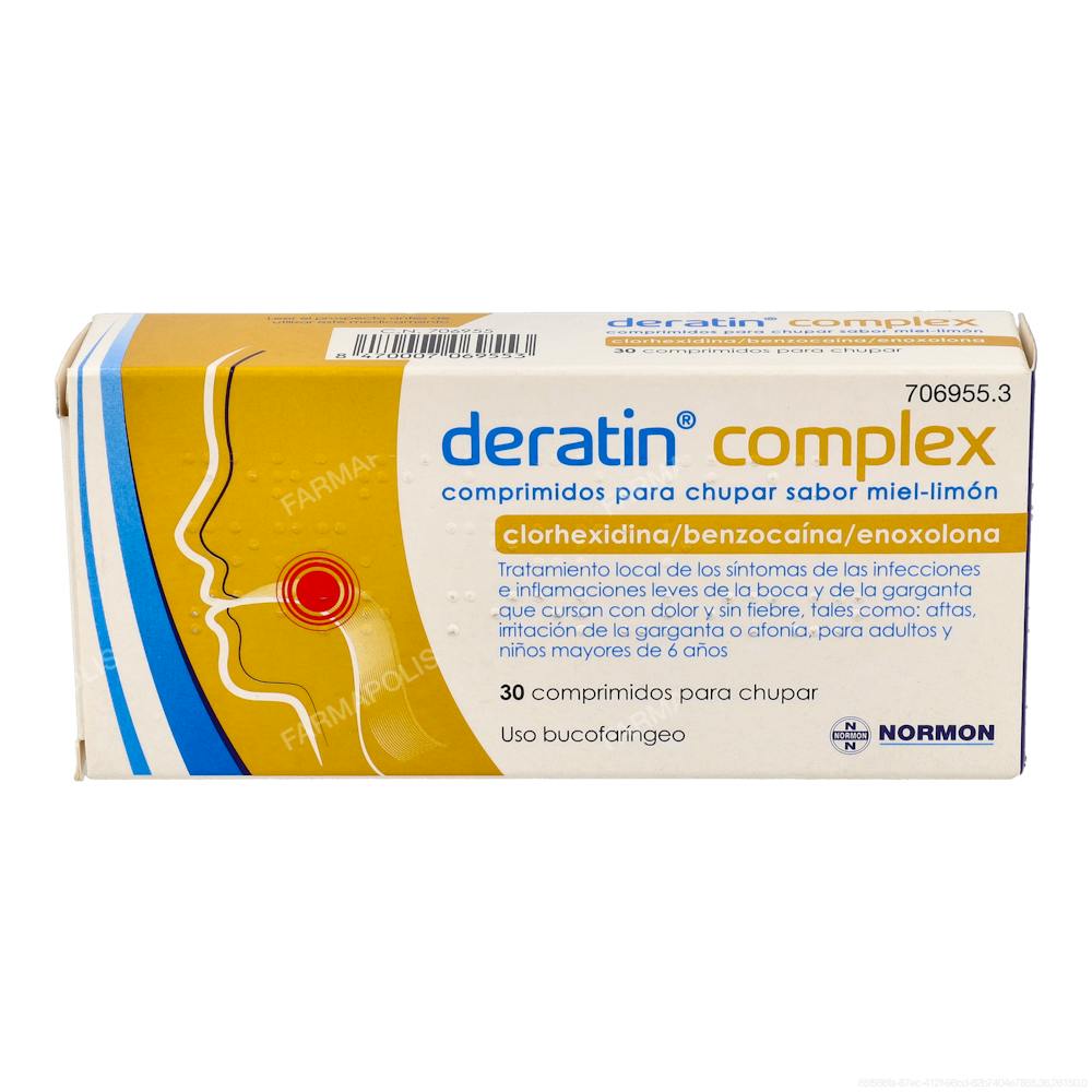 Deratin complex miel limón 30 comprimidos | Olaiz