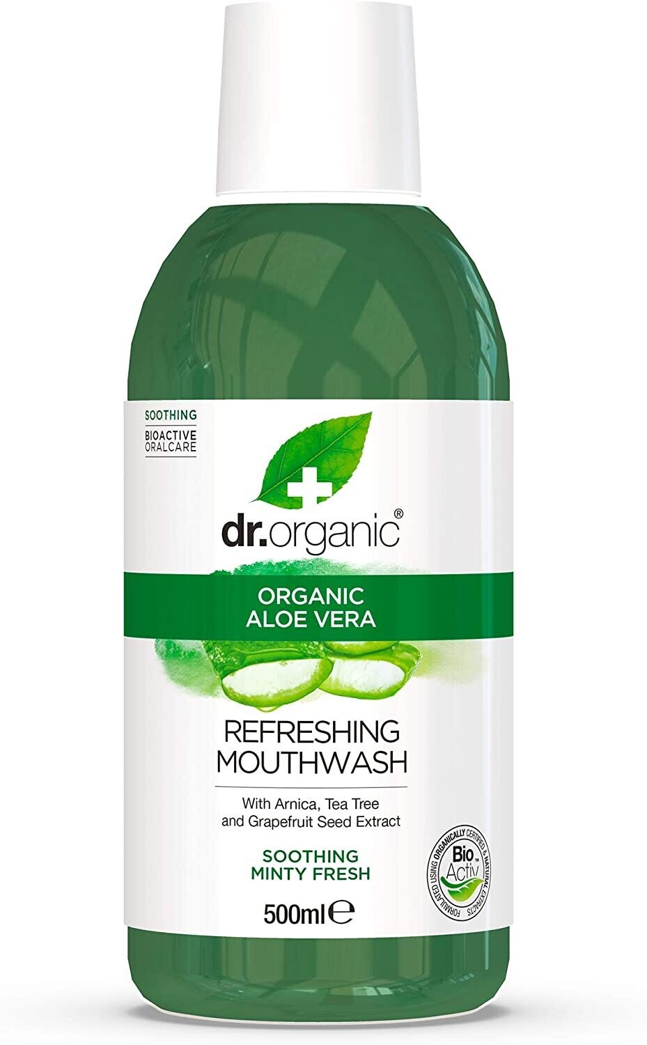 Comprar Dr. Organic Aloe Vera Mouthwash 500ml al mejor precio | Olaiz