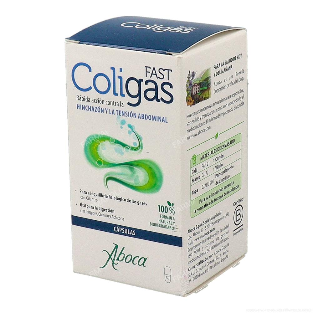 Coligas Fast - 50 Cápsulas - aboca