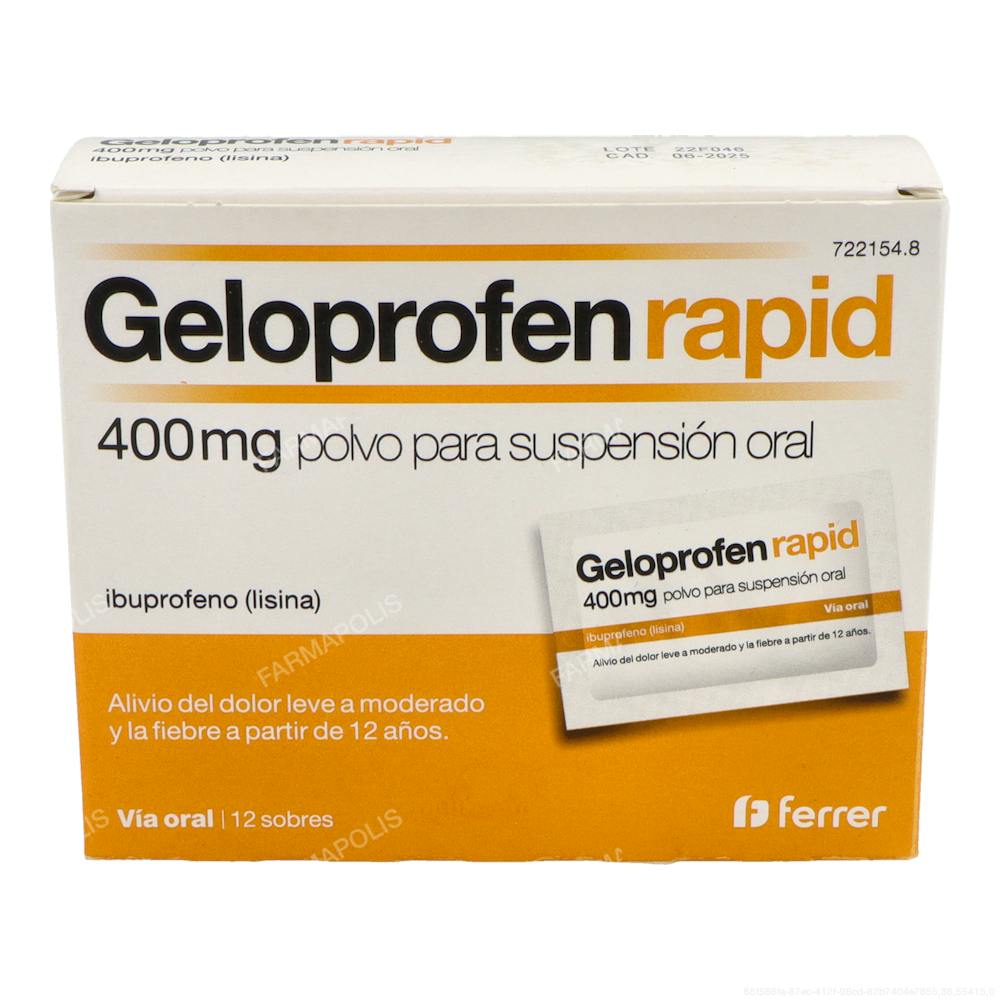 Geloprofen rapid 400 mg 12 sobres | Olaiz