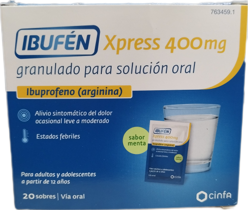 Ibufen Xpress 400mg 20 sobres - comprar al mejor precio