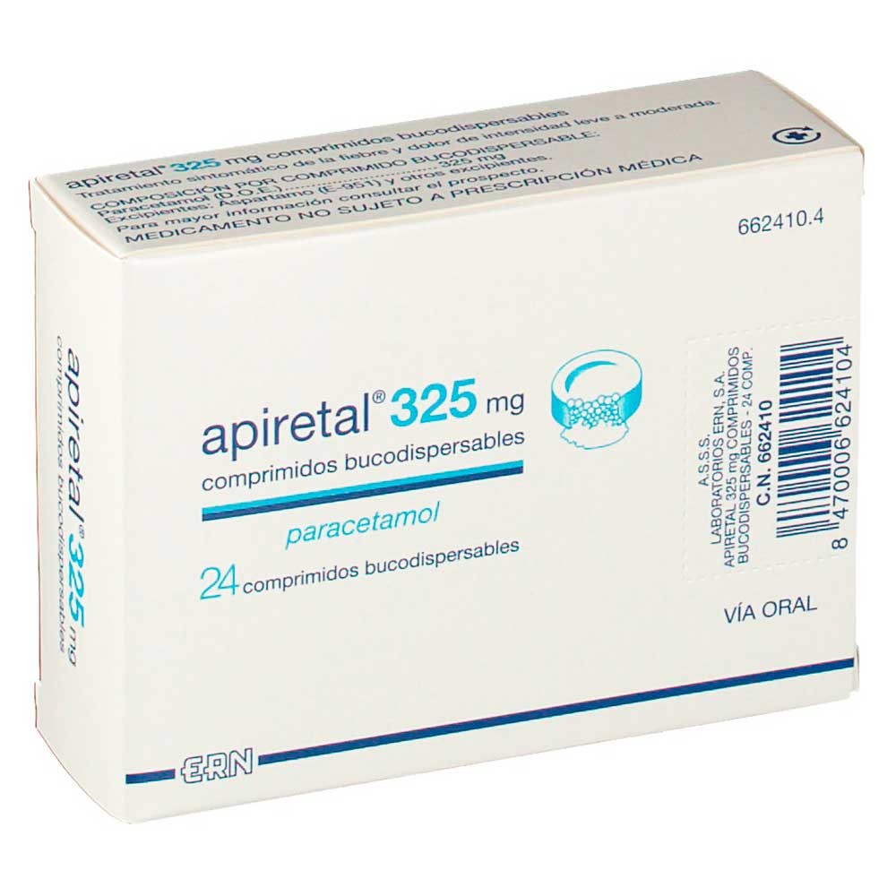 apiretal 325 mg 24 comprimidos bucodispersables al mejor precio | Olaiz