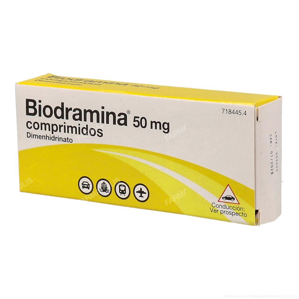 Biodramina 50 mg 12 comprimidos - Olaiz