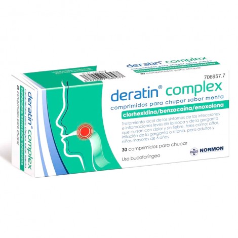 Deratin complex menta 30 comprimidos | comprar al mejor precio