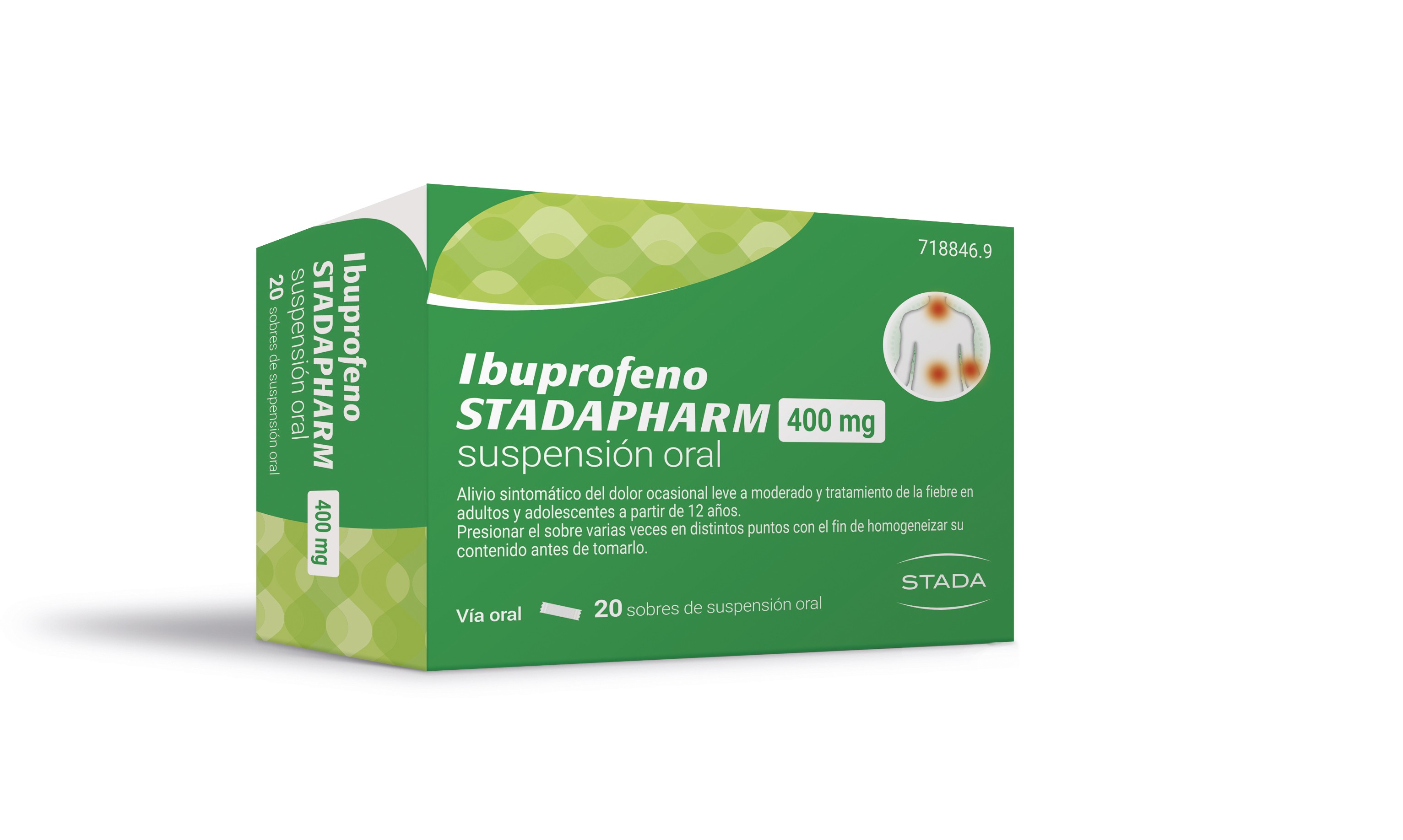 Ibuprofeno stadapharm 400 mg 20 sobres - comprar al mejor precio