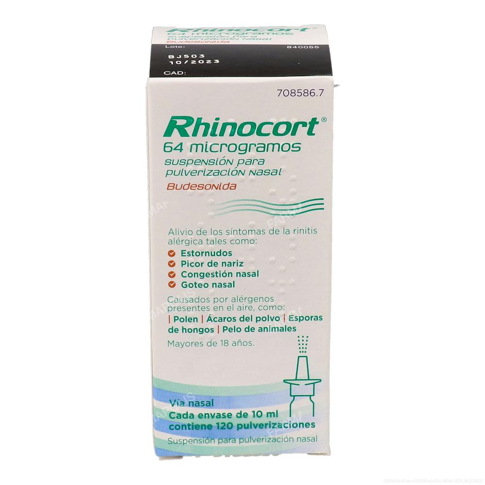 Rhinocort 64mcg pulverizador nasal para aliviar la rinitis alérgica | Olaiz