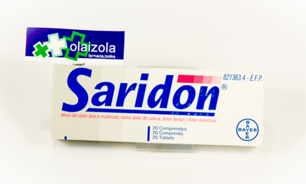 Saridon 20 comprimidos al mejor precio | Olaiz