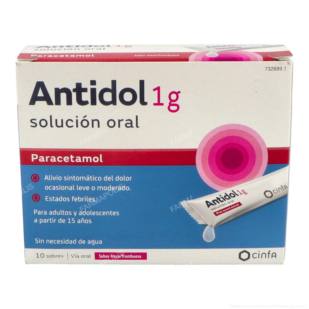 Antidol 1g 10 sobres solución oral | Olaiz