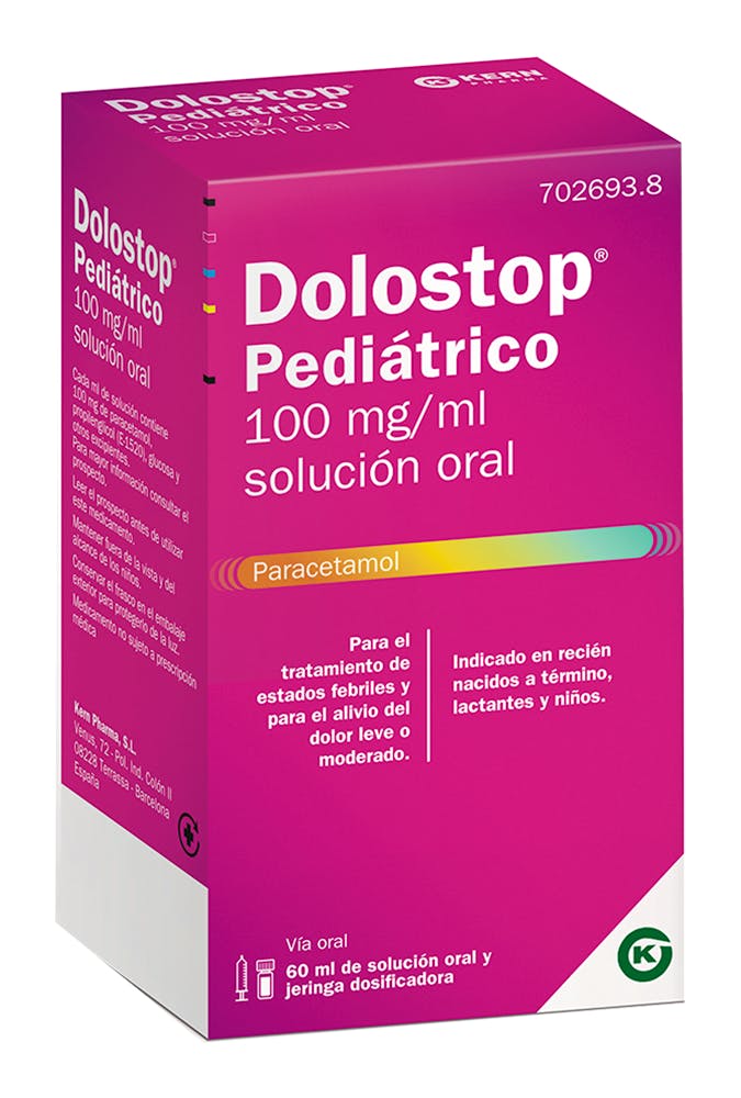 Dolostop pediátrico 100 mg/ml 60 ml solución oral al mejor precio | Olaiz