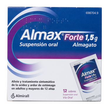 Almax forte 1.5g 12 sobres solución oral | comprar al mejor precio