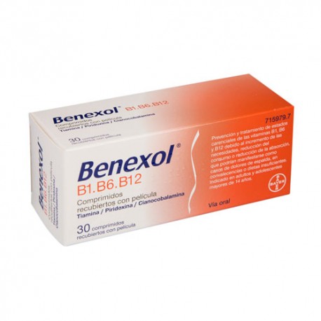 Benexol B1-B6-B12 30 comprimidos | Olaiz